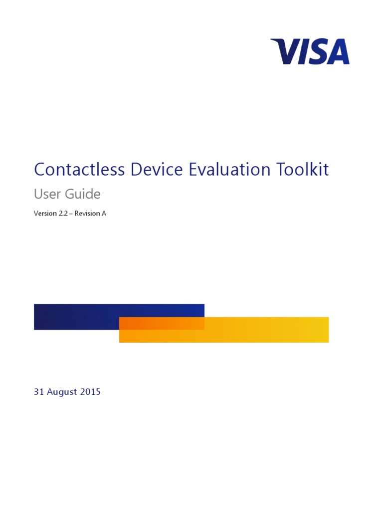 CDET User Guide V2-2 RevA | PDF | Emv | Visa Inc.