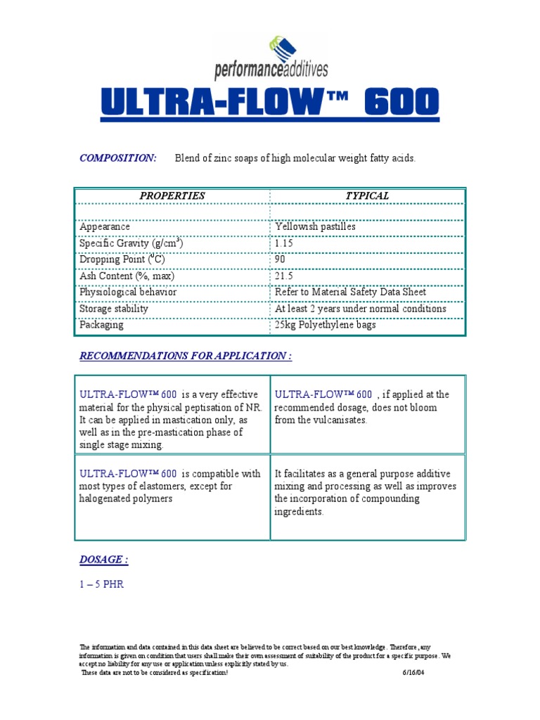 Ultraflow 600 | PDF