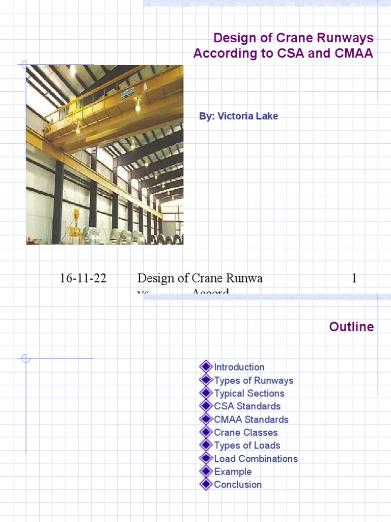 Crane Runways | PDF | Crane (Machine) | Bending