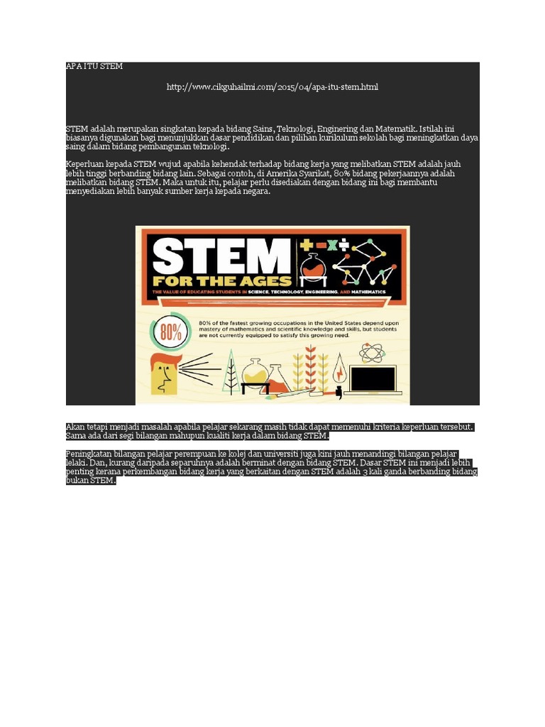 Definisi dan Pentingnya STEM dalam Pendidikan | PDF