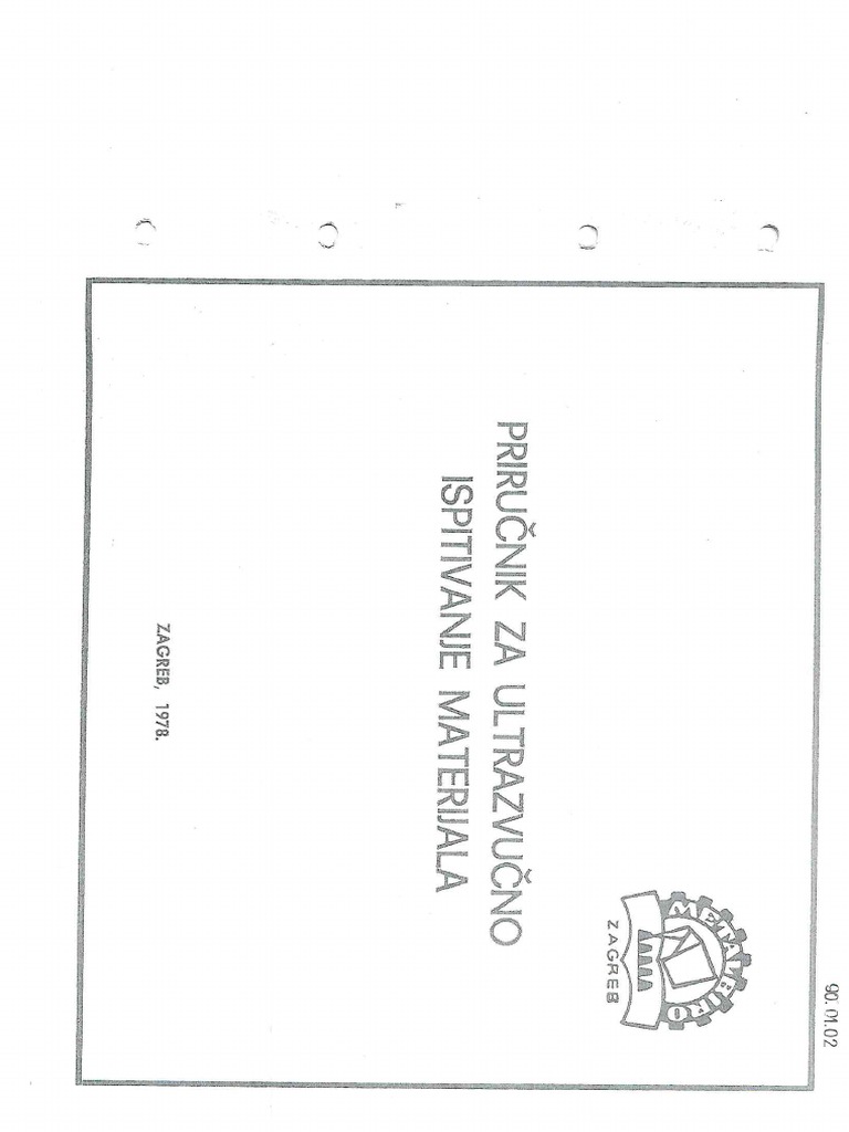 Prirucnik Za Ultrazvucno Ispitivanje Materijala | PDF