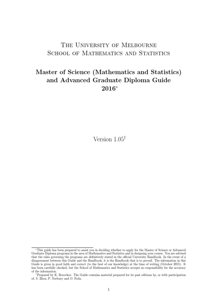 Msc Guide Pdf Discrete Mathematics Master Of Science