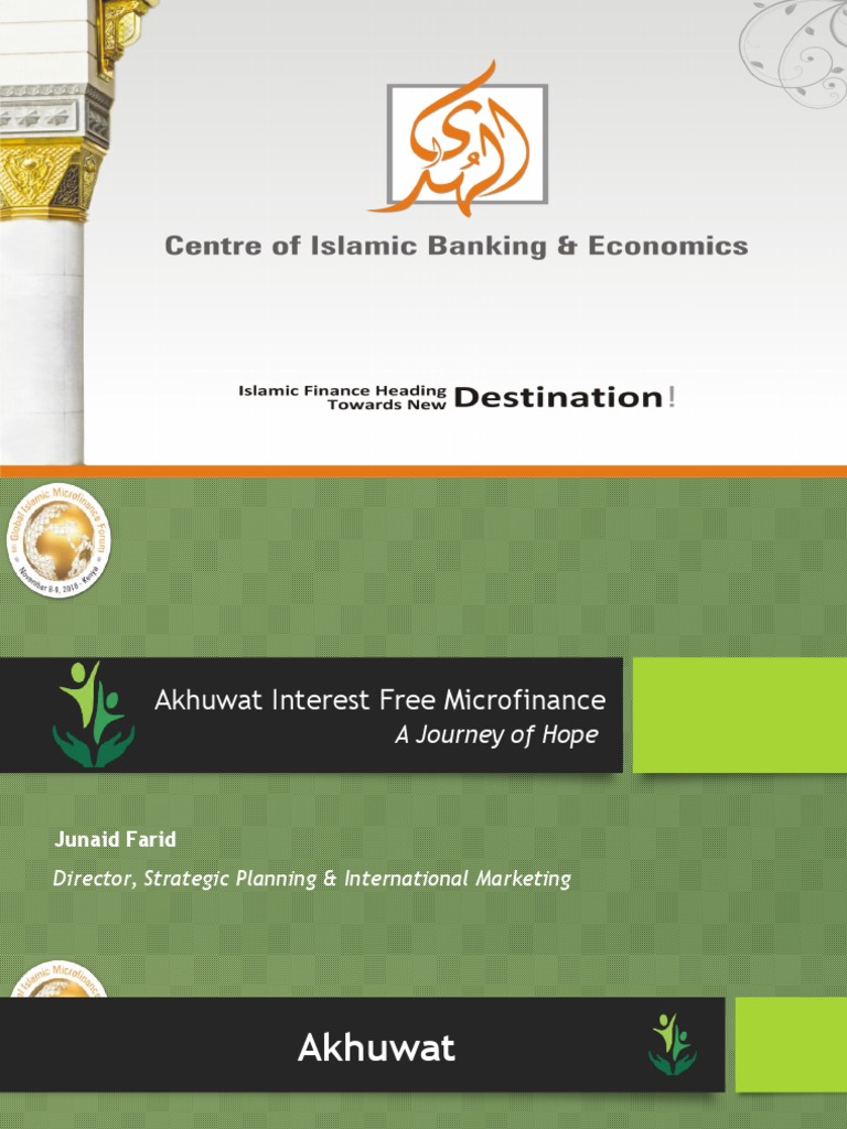 Alhuda Cibe - Akhuwat Interest Free Microfinance | PDF | Microfinance | Microcredit