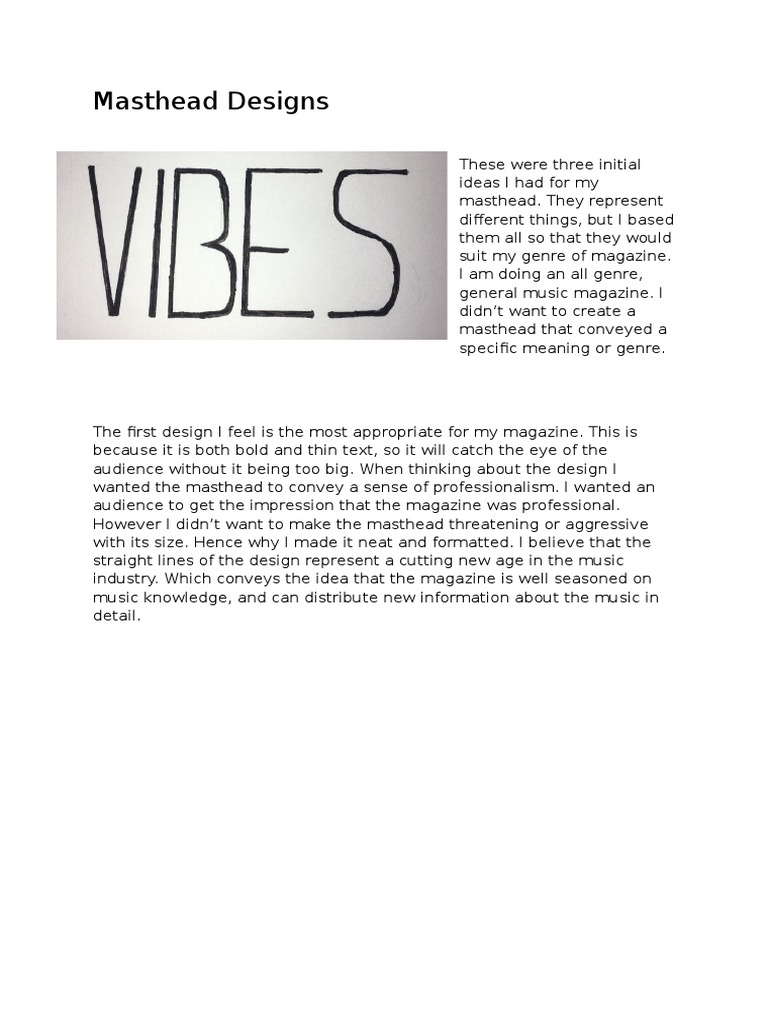 Masthead Designs | PDF | Typography | Communication