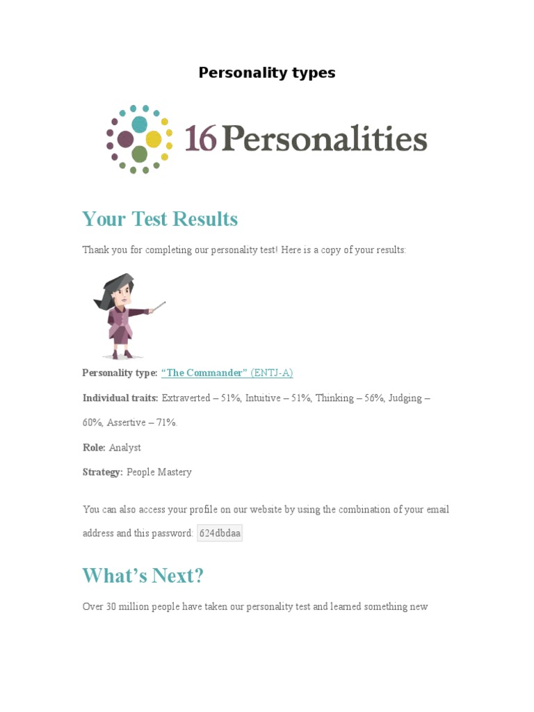 Personality Types | PDF | Personality Type | Intelligence Analysis