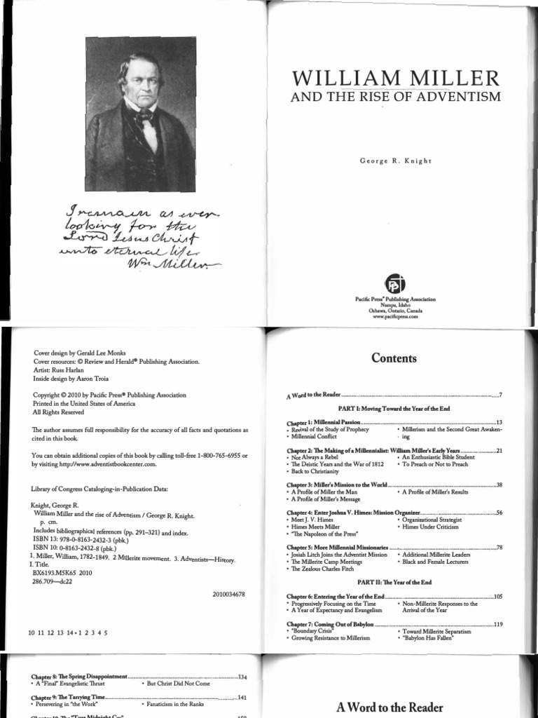 William Miller and The Rise of Adventism by George R. Knight | PDF ...