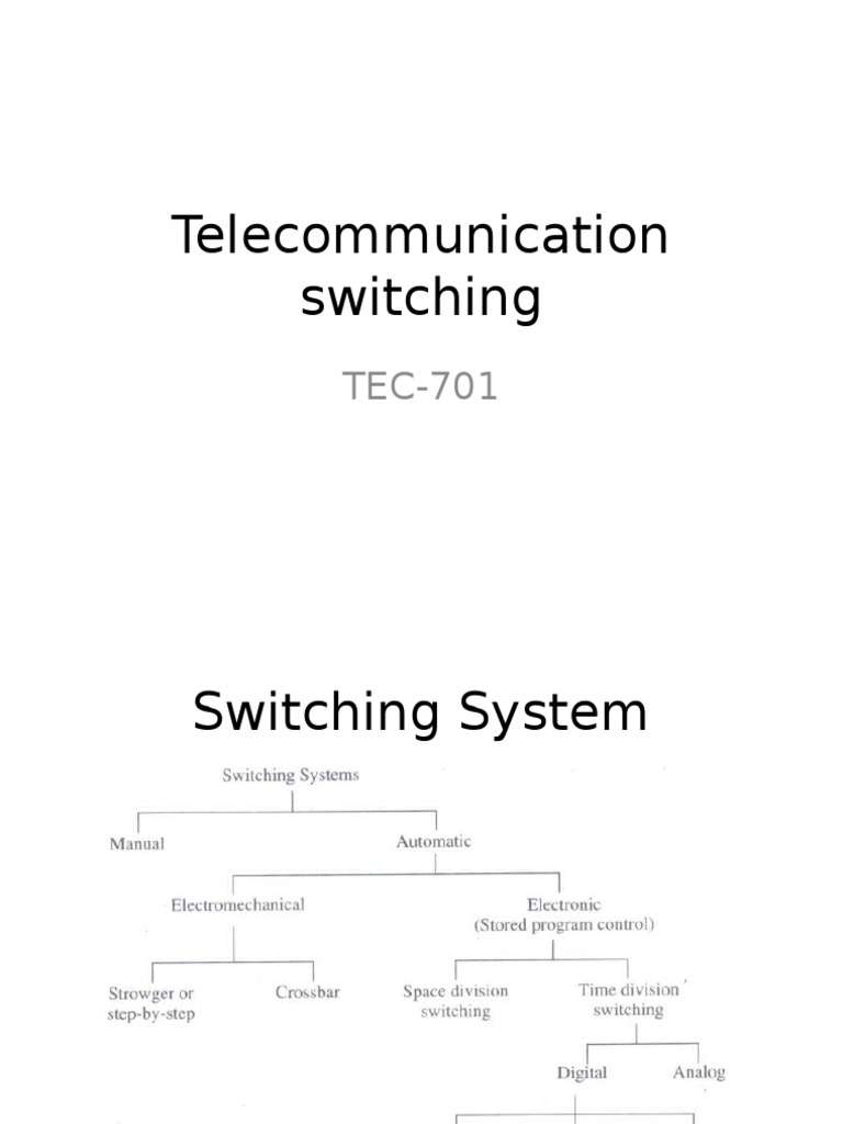 Telecommunication Switching | PDF