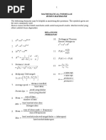 Rumus Matematik SPM 2021 | PDF