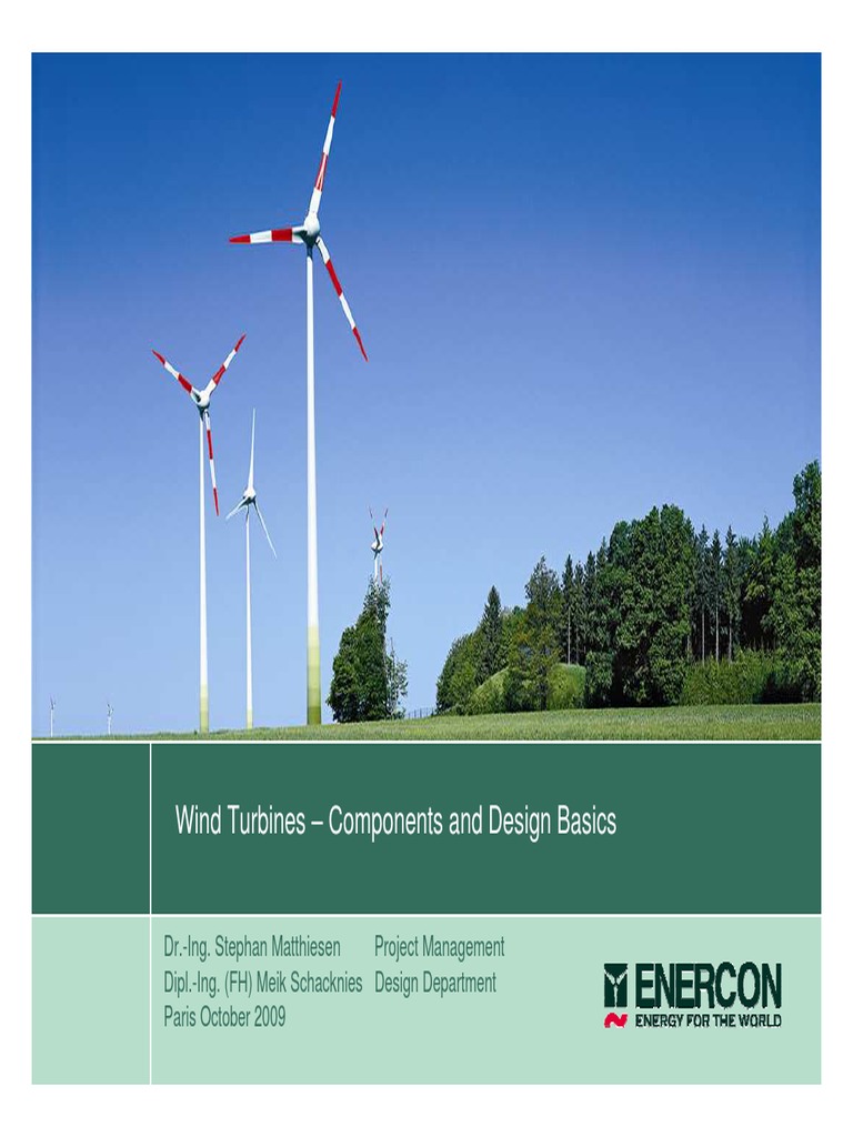 Wind Turbines - Components and Design Basics PDF | PDF | Wind Turbine ...