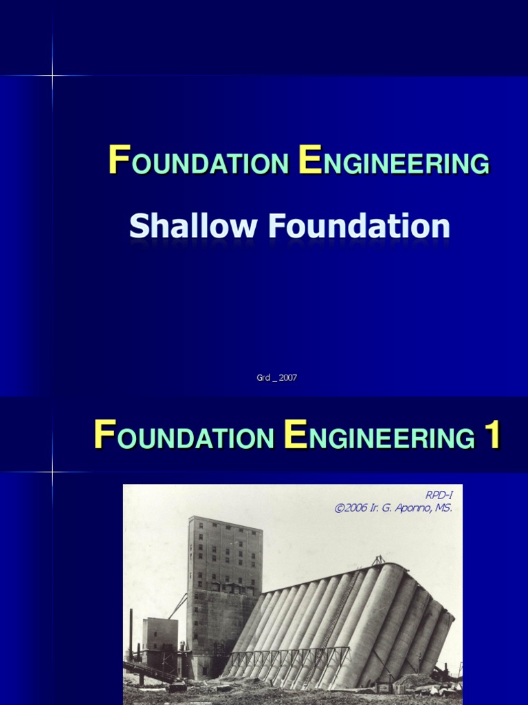Shallow Foundation 1 | PDF | Geotechnical Engineering | Deep Foundation