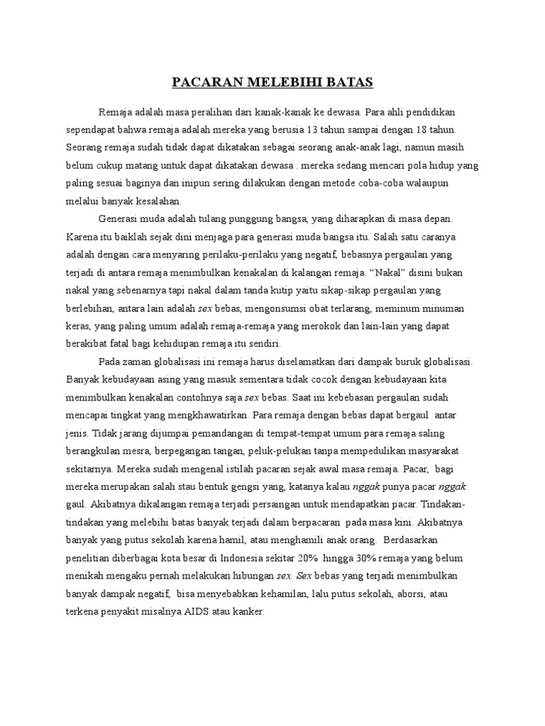 Pacaran Melebihi Batas | PDF