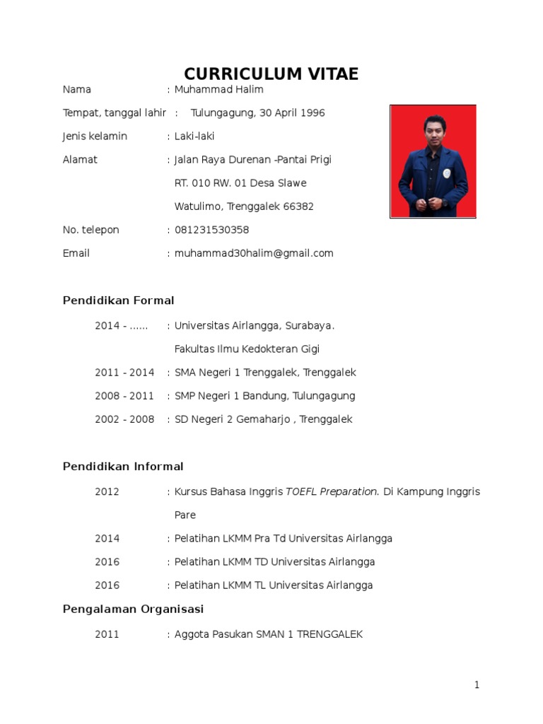 CV Halim | PDF | Karier & Perkembangan | Perjalanan