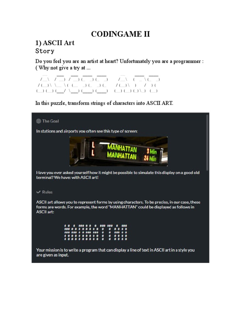 Codingame Ii Pdf String Computer Science Theoretical Computer Science