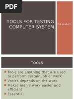 Tools in Computer Hardware Servicing | PDF | Technology & Engineering
