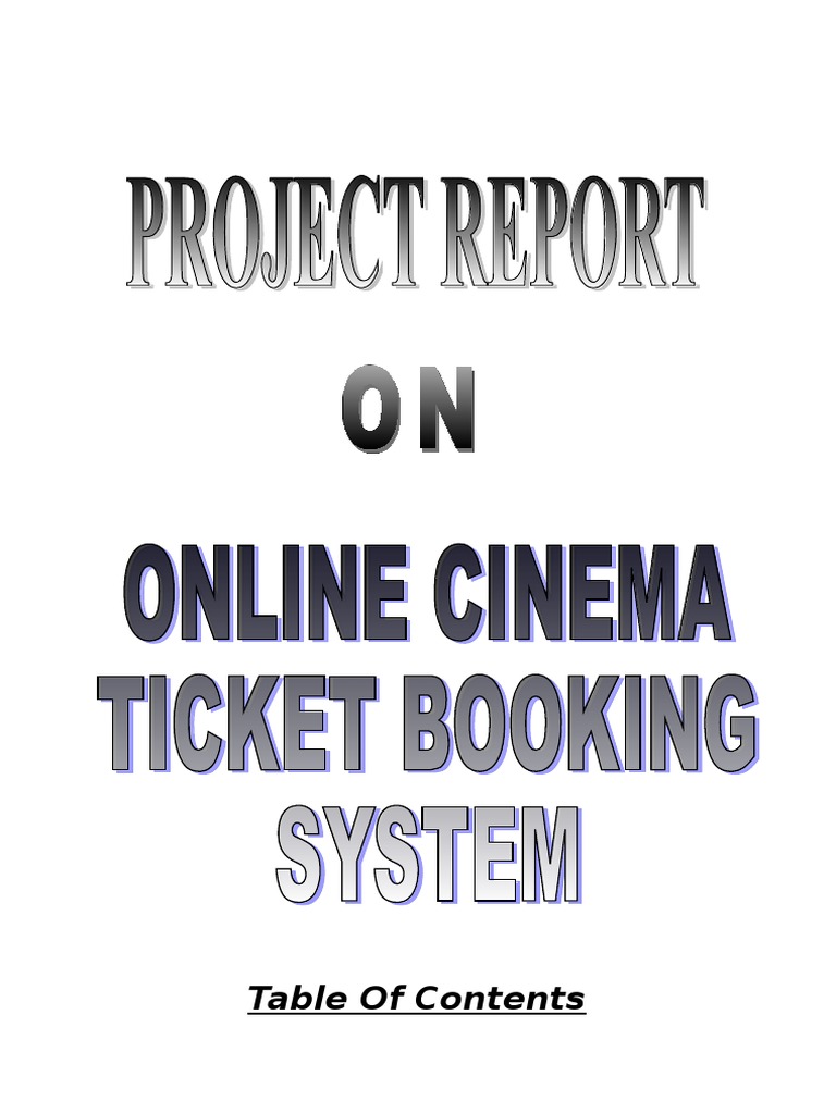Online Movie Ticket Booking System | PDF | Unit Testing | Active Server ...