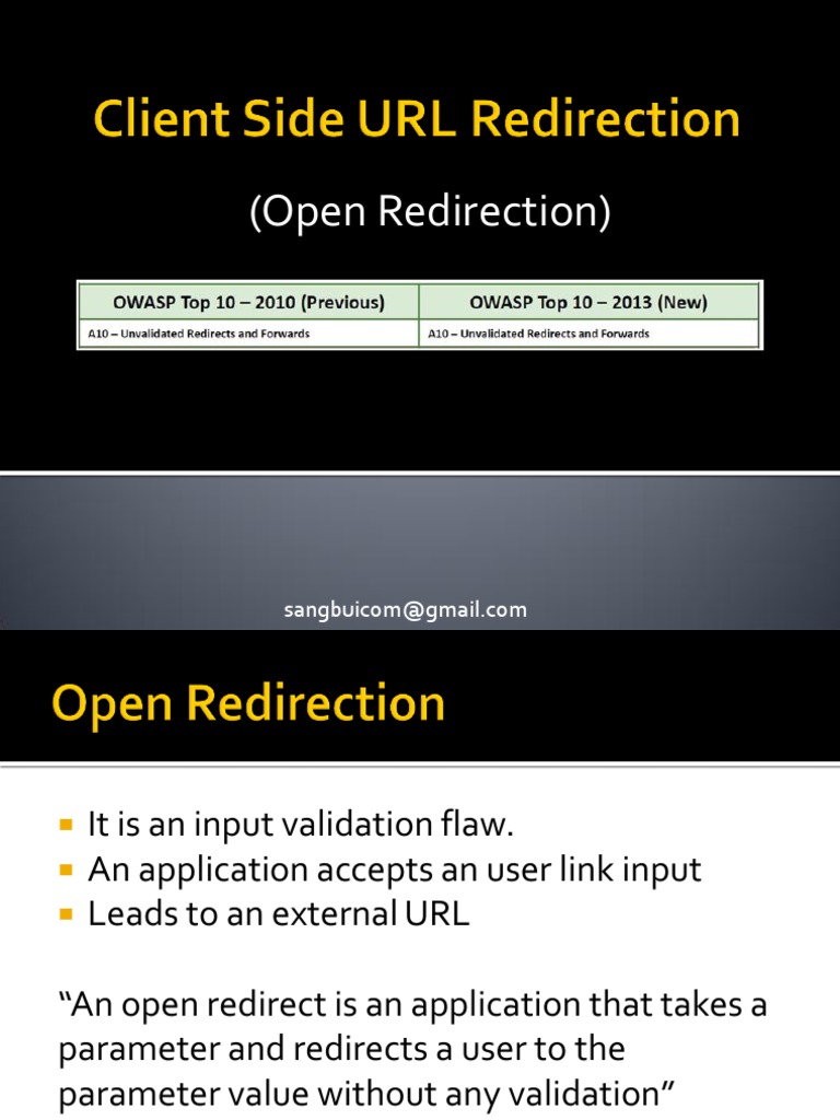 Client Side URL Redirection | PDF