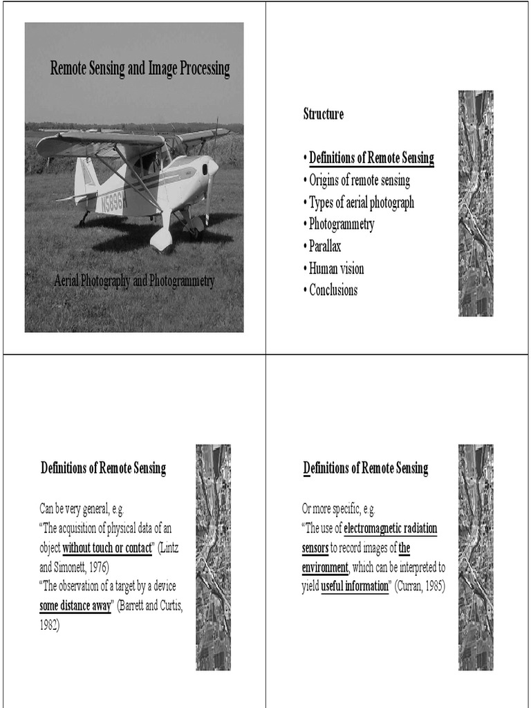 1-2 Aerial Photography | PDF | Remote Sensing | Stereoscopy