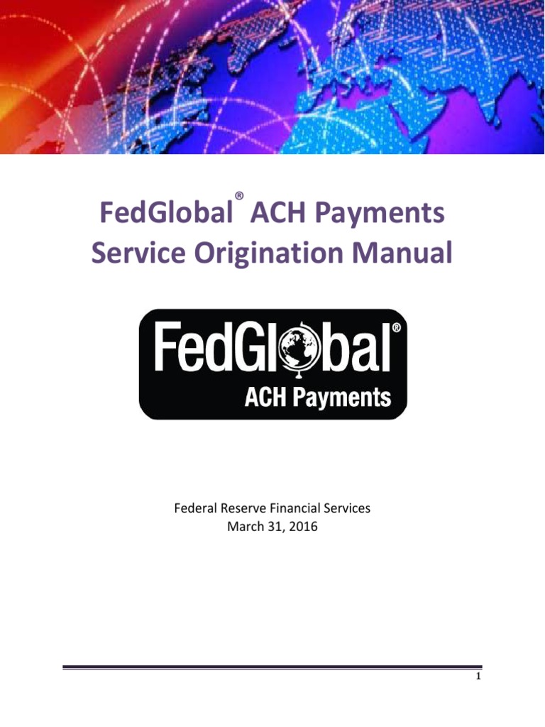 Fedach Global Service Orig Manual | PDF | Dodd–Frank Wall Street Reform ...