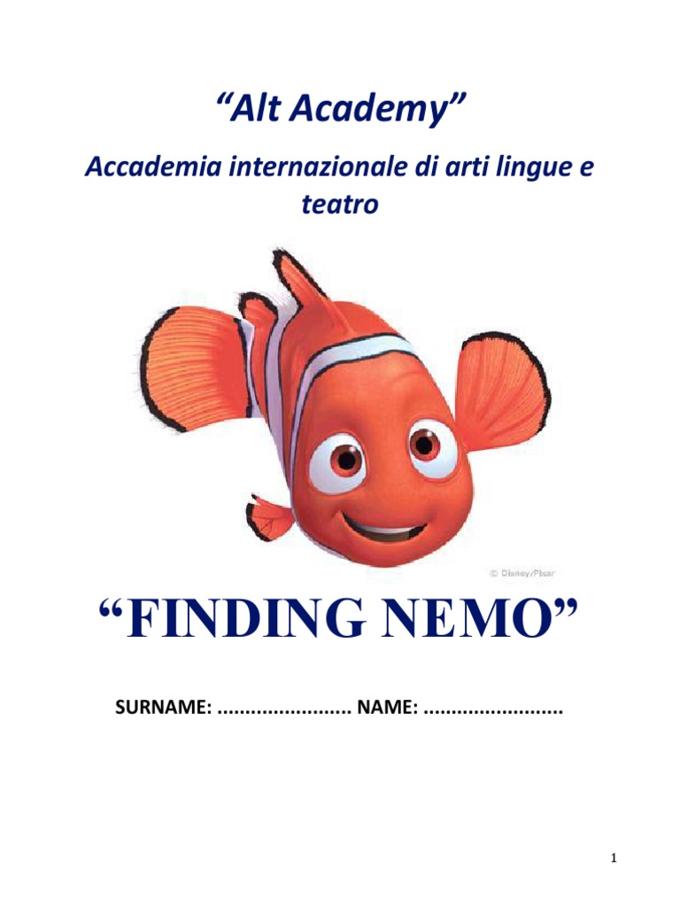 Finding Nemo Short | PDF