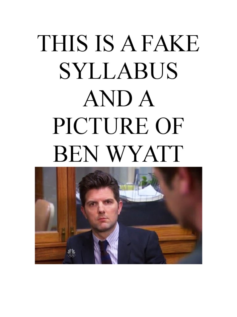Fake Syllabus | PDF