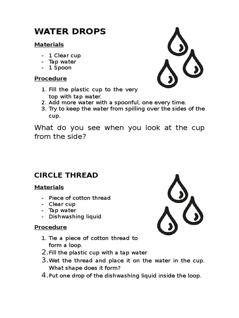 Water Drops | PDF