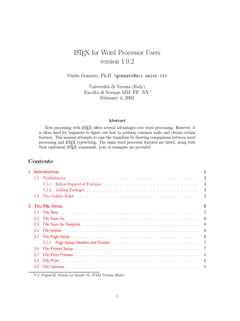 Latex 4wp | PDF | Te X | Typefaces