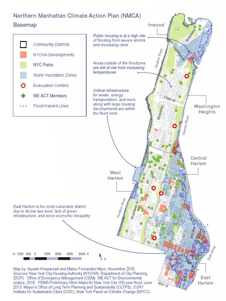 Basemap: Northern Manhattan Climate Action Plan (NMCA) | PDF | Race And ...