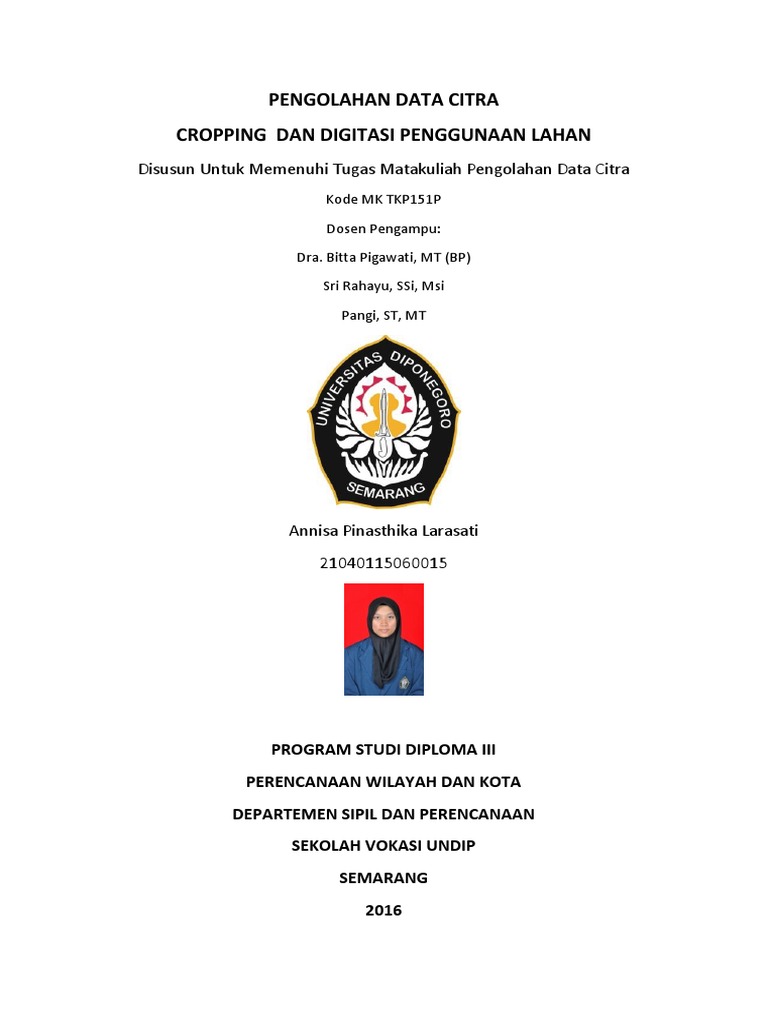 Pengolahan Citra: Cropping & Digitasi | PDF