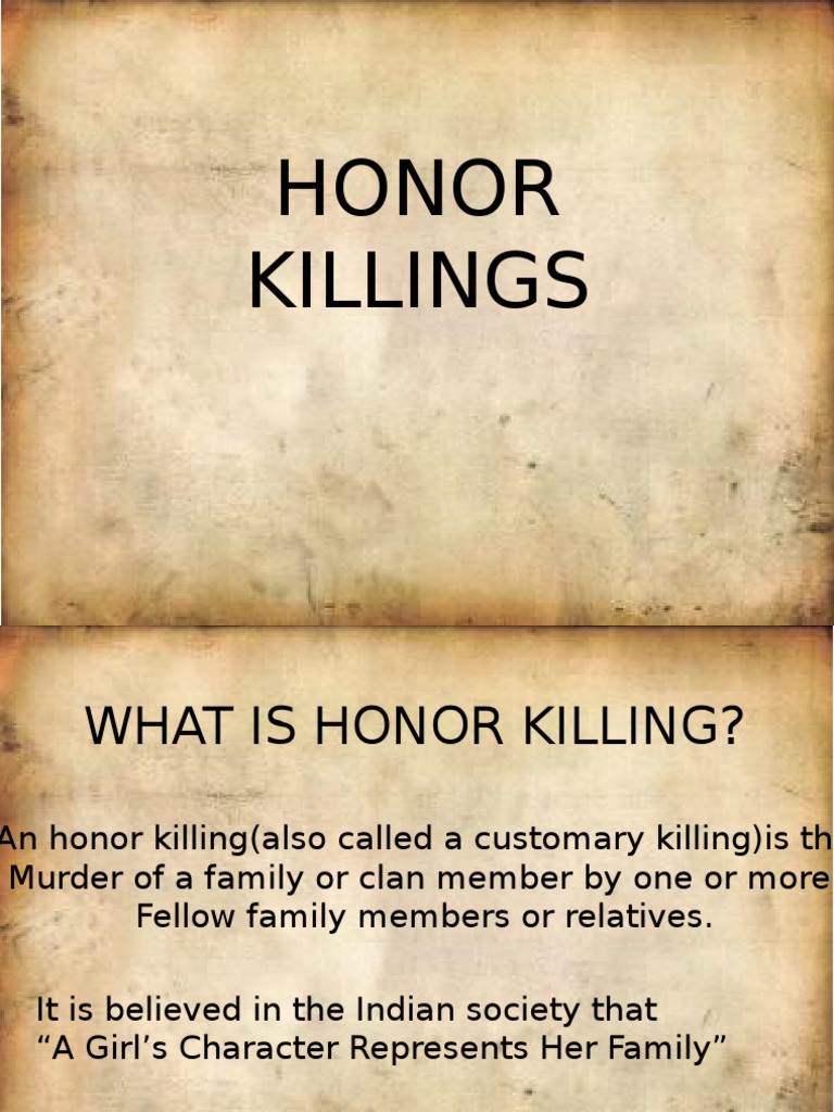 Honor Killing | PDF | Marriage | Social Institutions