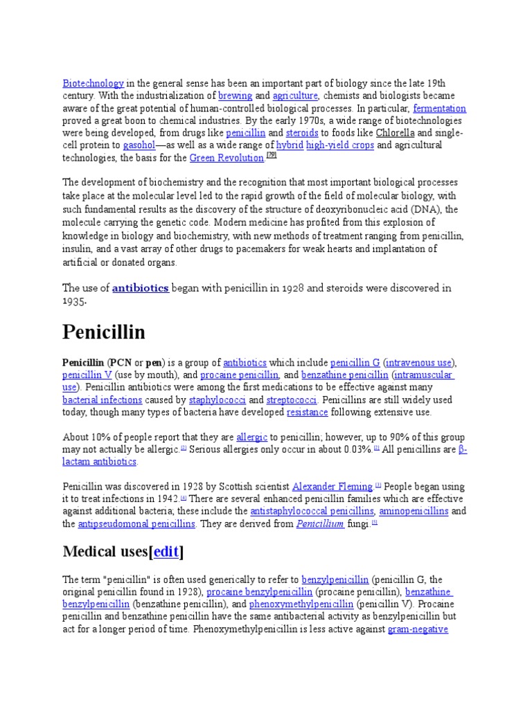 Penicillin | PDF | Penicillin | Antibiotics