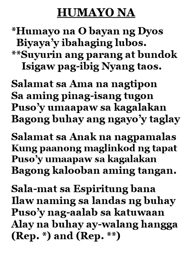 Humayo Na | PDF