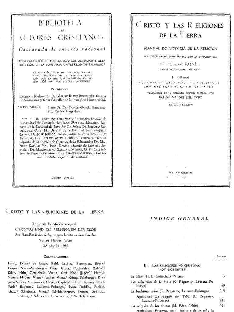 Cristo y Las Religiones de La Tierra 03. Konig, Franz | PDF | Mahoma ...