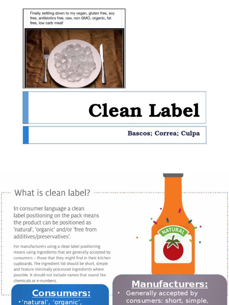 Clean Label Report | PDF | Foods | Food And Drink