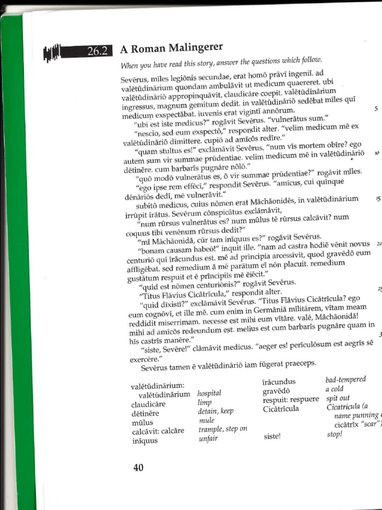 A Roman Malingerer | PDF