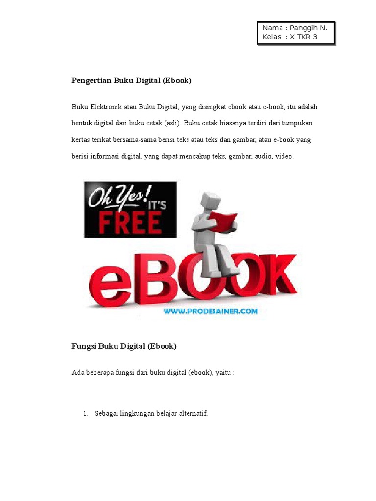 Pengertian Buku Digital | PDF