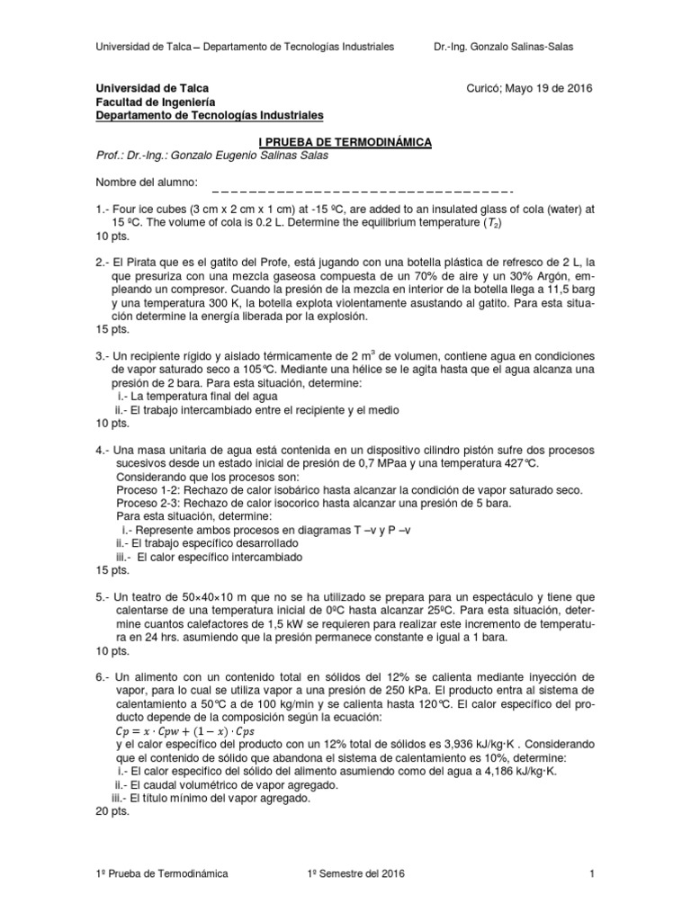 Prueba de Termo | PDF | Humedad | Calor