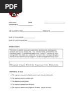 Cook Evaluation Form Template | PDF | Employment | Cognitive Science