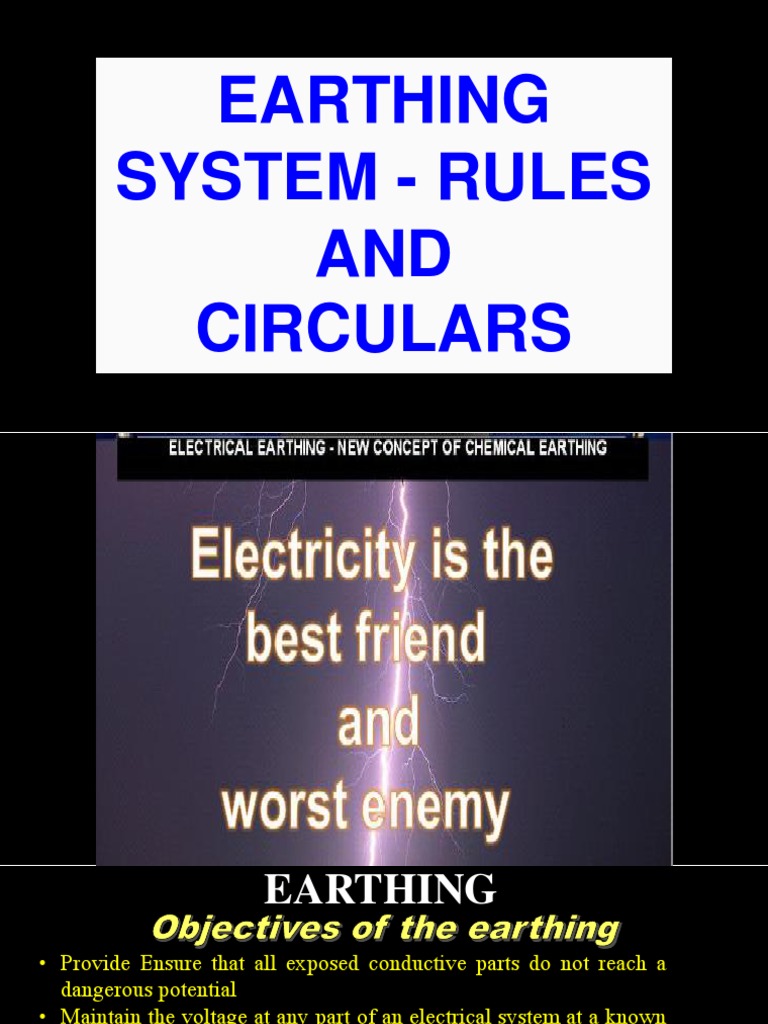 EARTHING SYSTEM RULES | PDF | Soil | Electric Current
