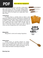 20 Kitchen Tools and Its Uses | PDF | Frying Pan | Spoon