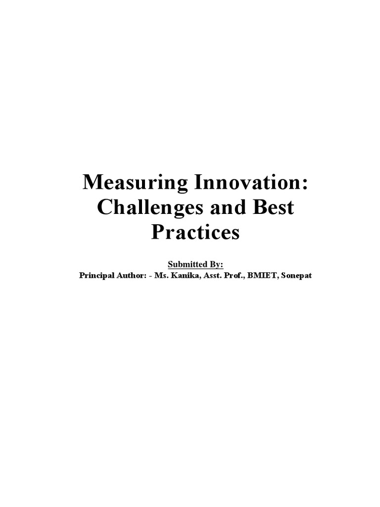 Research Paper-Innovation New | PDF | New Product Development | Innovation