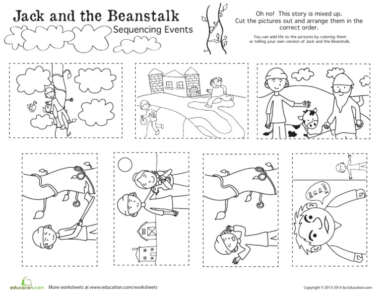 Jack and The Beanstalk Story Sequence | PDF