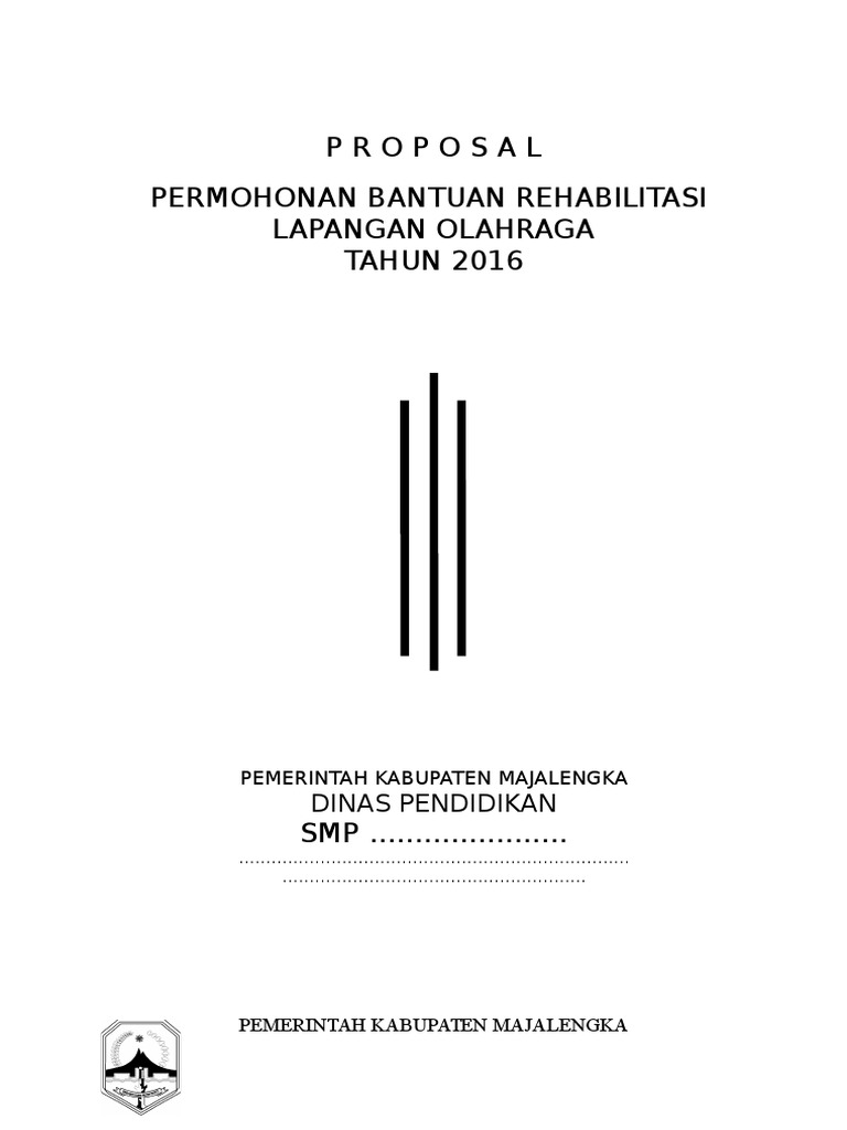 Proposal Bantuan Rehabilitasi Lapangan Olahraga | PDF | Bisnis ...