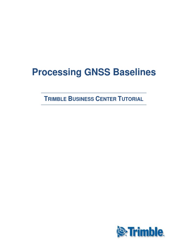 Processing GNSS Baselines PDF | PDF