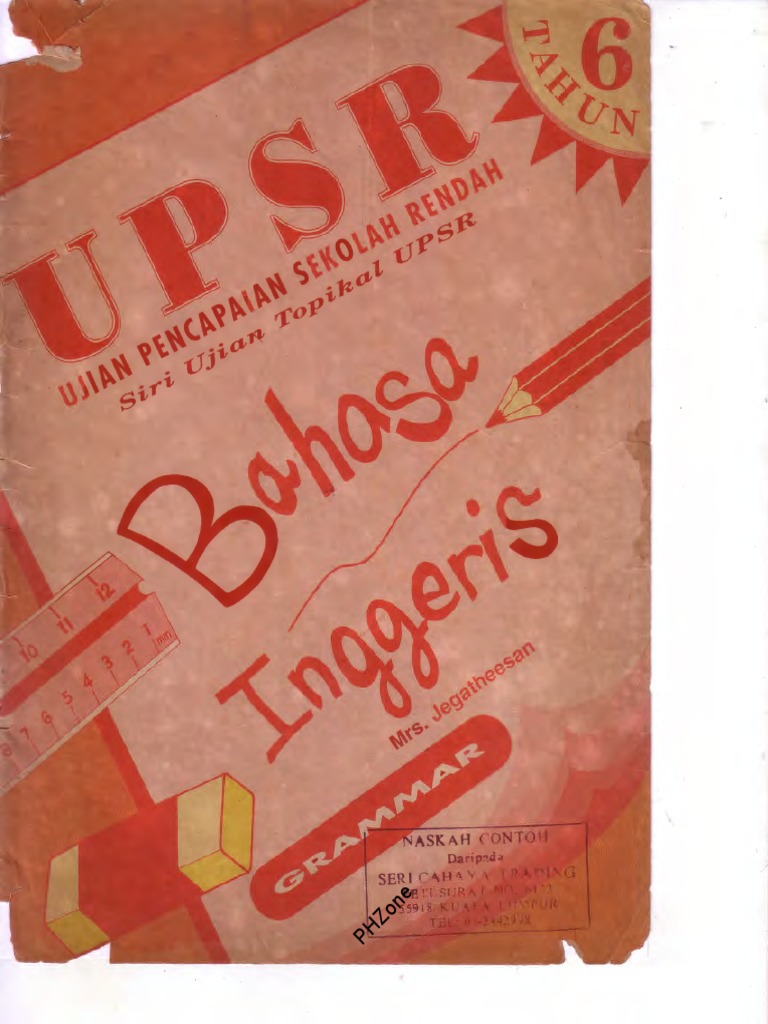 UPSR Grammar Exercises - Multiple Choice Exercises | PDF | Grammar ...