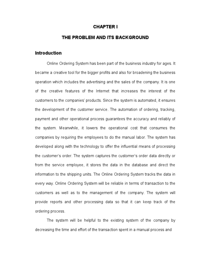 Online Ordering System - 1st Pages | PDF | Statistics | Business