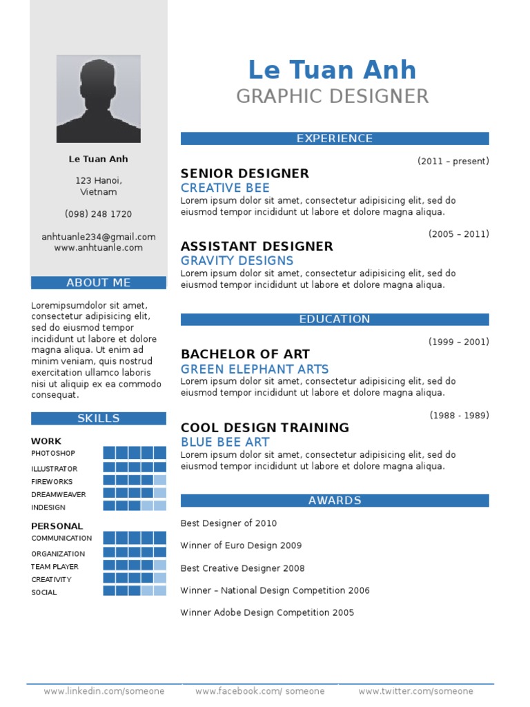 CV Multiple Column | PDF
