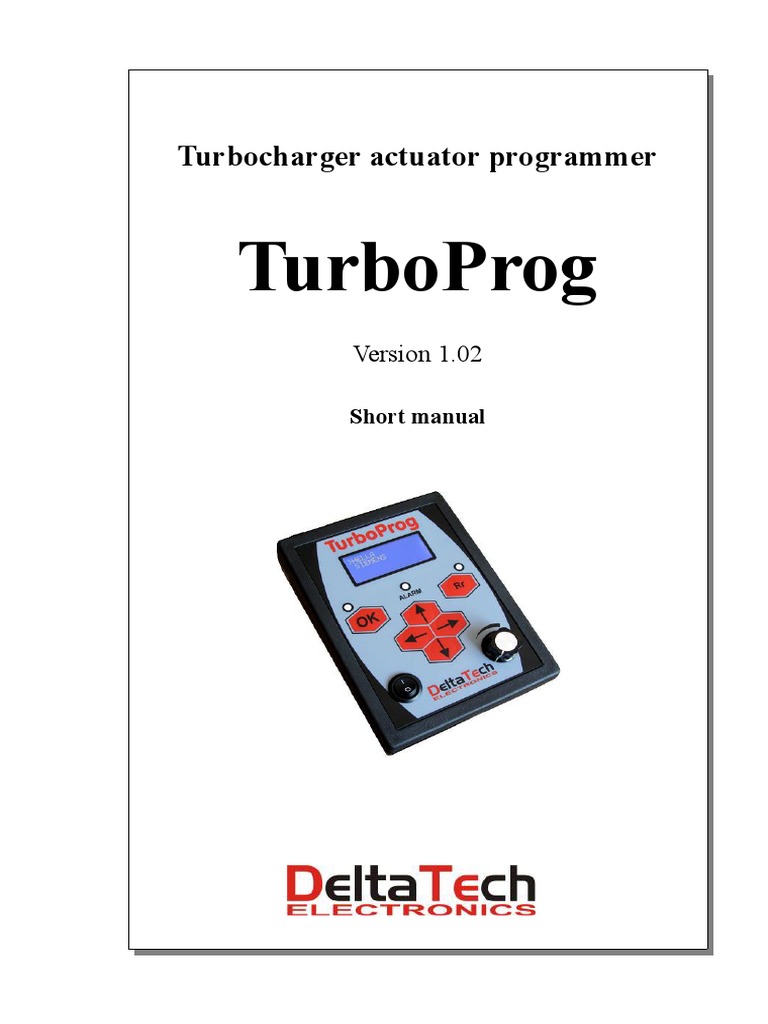 Short Manual Turbo-Prog v1.02 - en | PDF | Parameter (Computer Programming) | Turbocharger