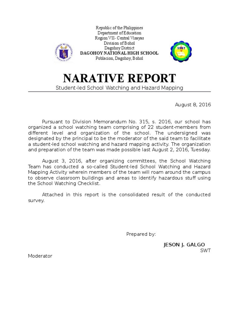 SWT Narrative Report | PDF | Nature