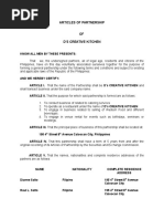 Sample Articles of Partnership | PDF | Partnership | General Partnership
