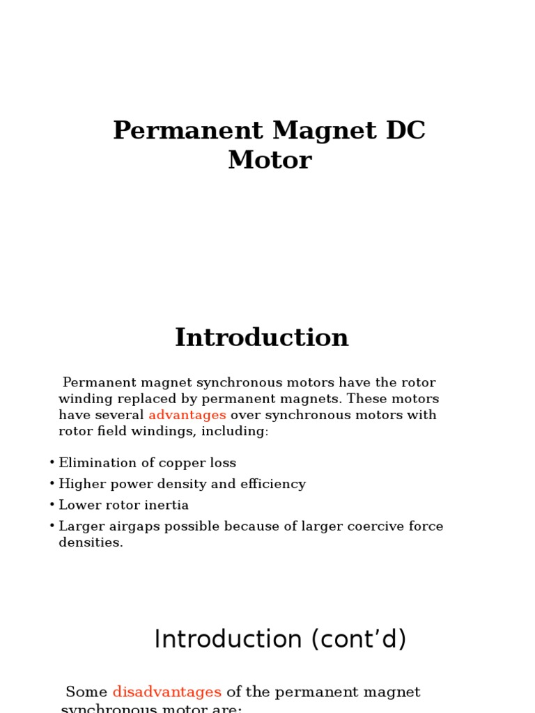 PMDC | PDF | Magnet | Electric Motor